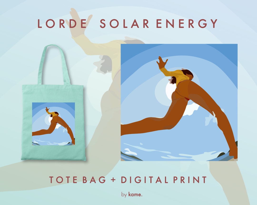 Lorde Totebag Tote Bag Solar Power Album Cover Poster Digital Print - Etsy