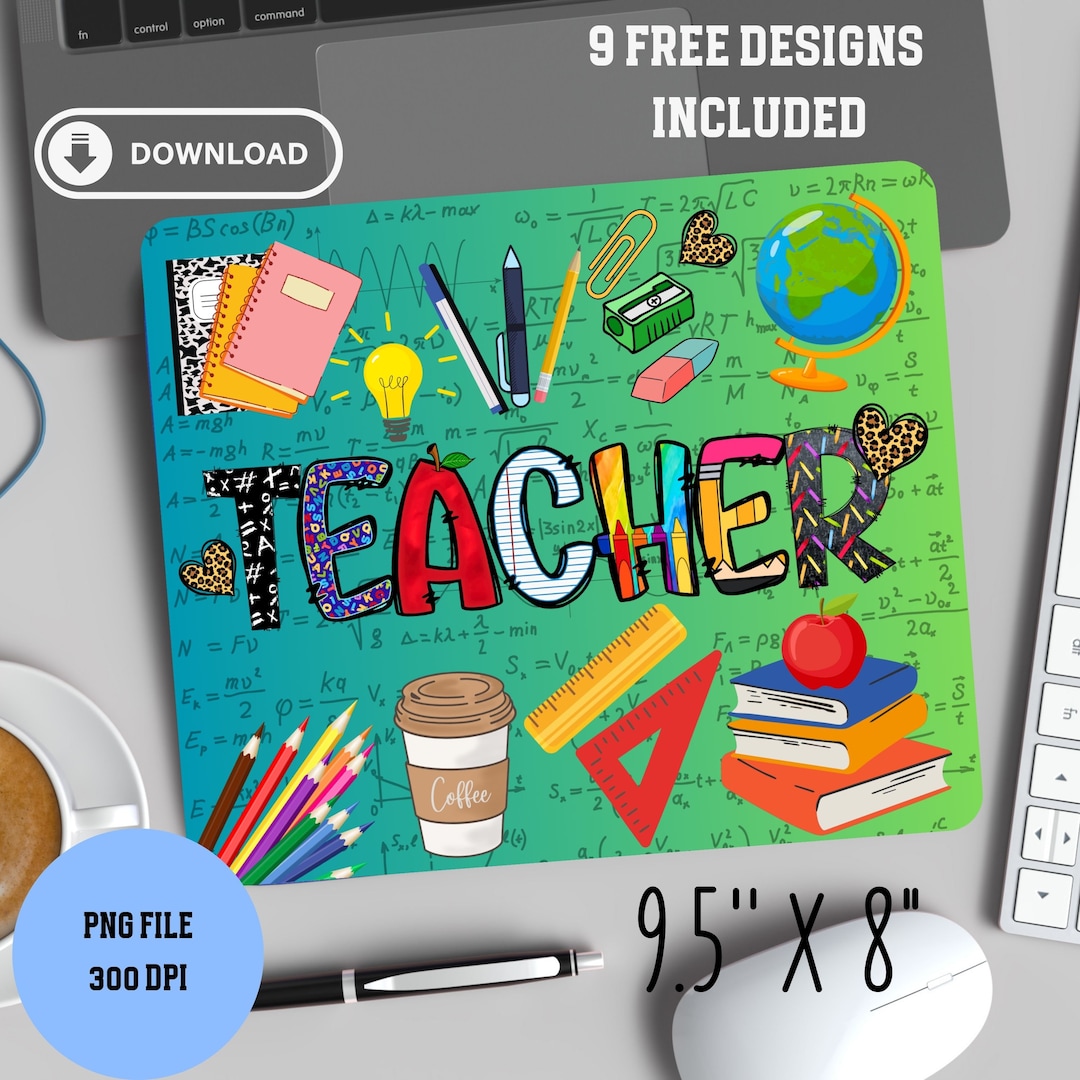 Teacher Mouse Pad Sublimation Design (digital Download) - Etsy