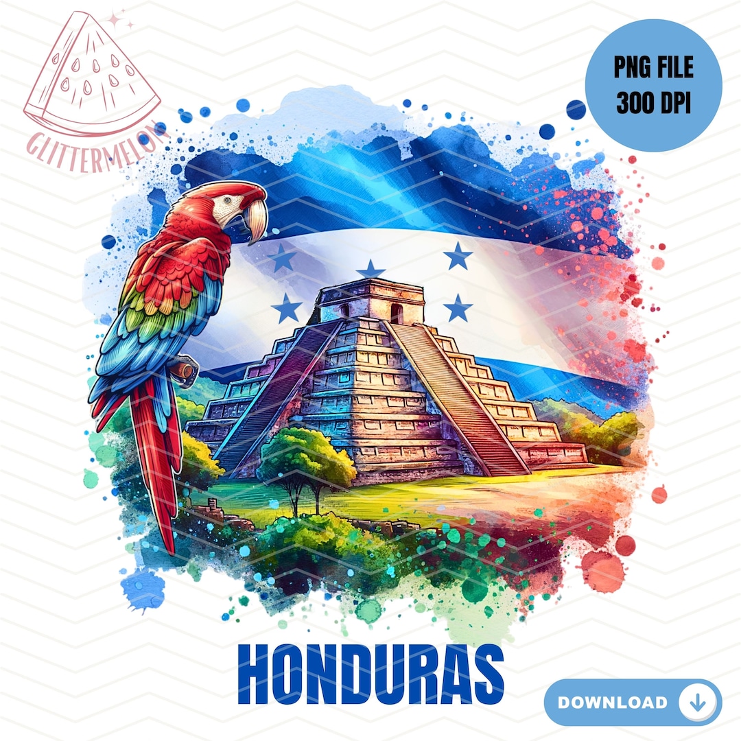 Honduras Tshirt Sublimation Design PNG Copan Honduras Trip 2025 Scarlet ...