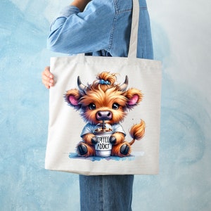 Coffee Addict PNG Highland Cow Coffee Addict Shirt Sublimation Design ...