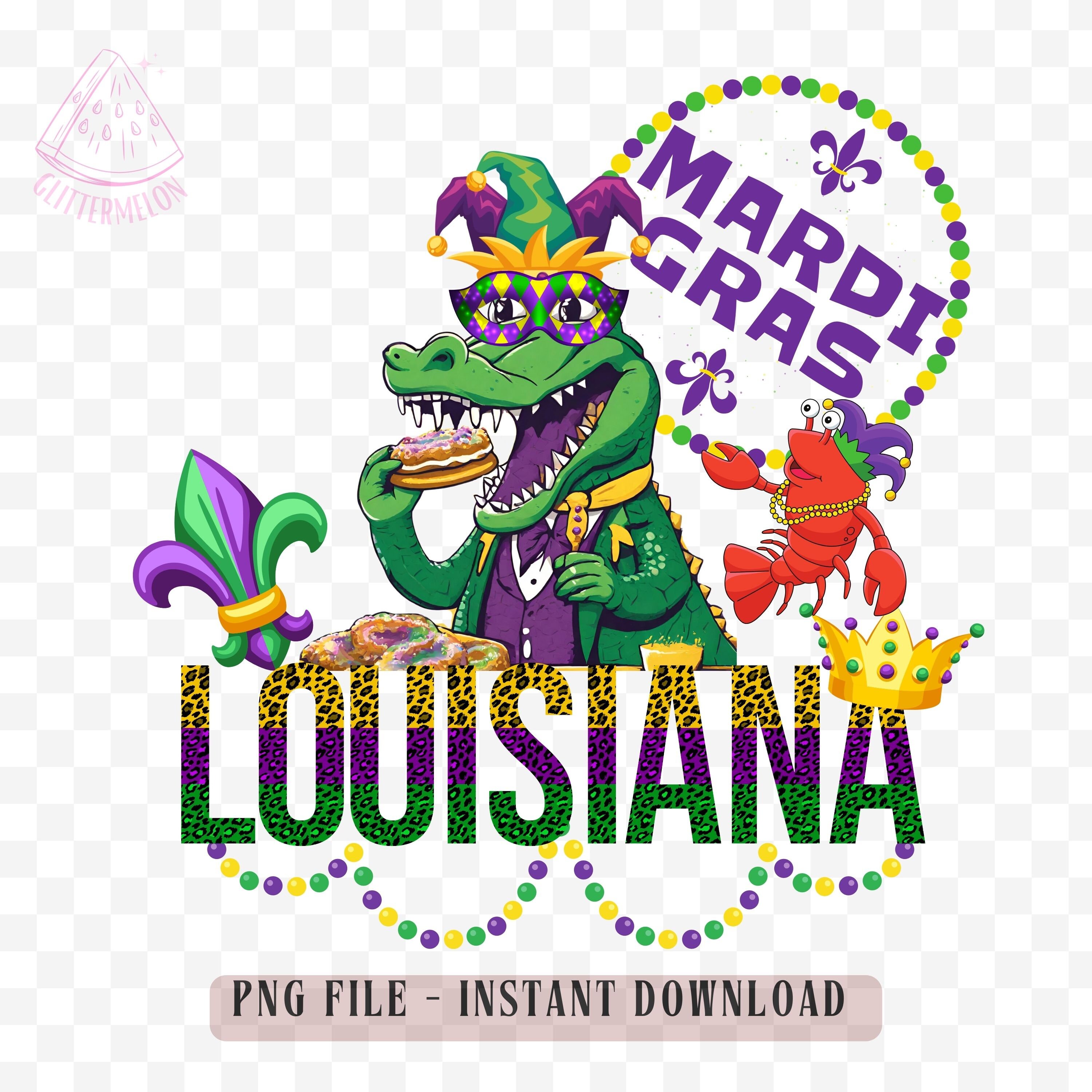 Louisiana Mardi Gras PNG Fat Tuesday Animal Tshirt Sweater Tote Bag ...