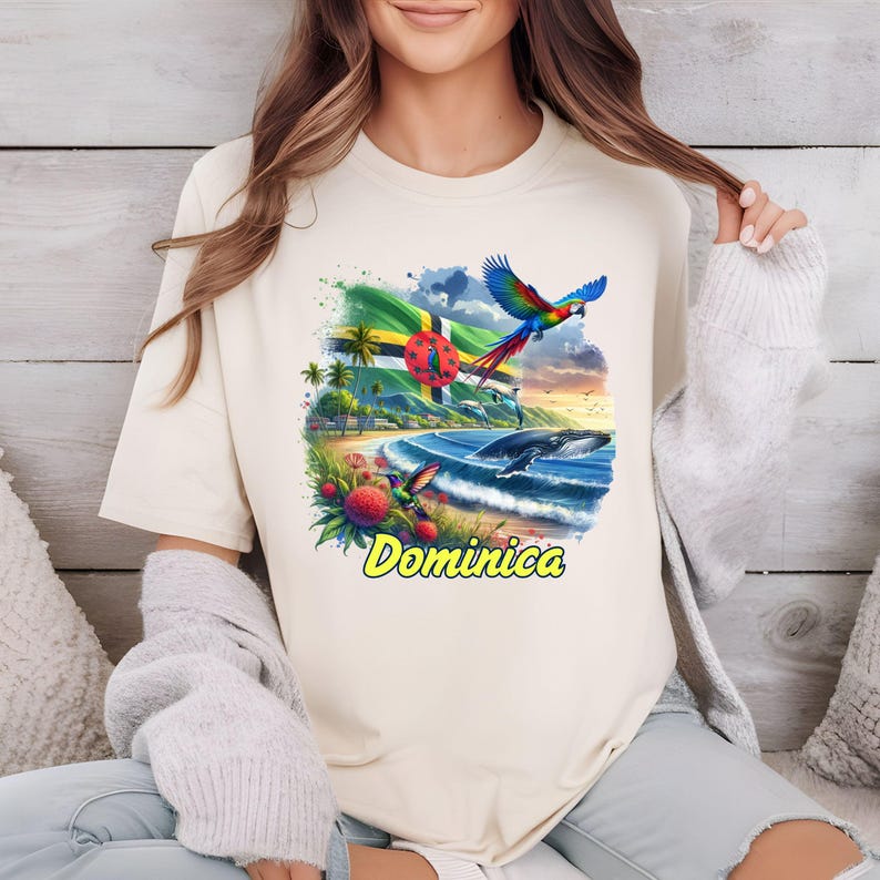 Dominica Sublimation Design PNG Dominican Women Shirt Dominica Flag ...