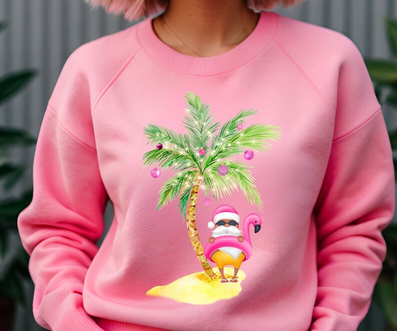 Tropical Palm Christmas Tree PNG Tropical Aloha Christmas Holiday Beach ...