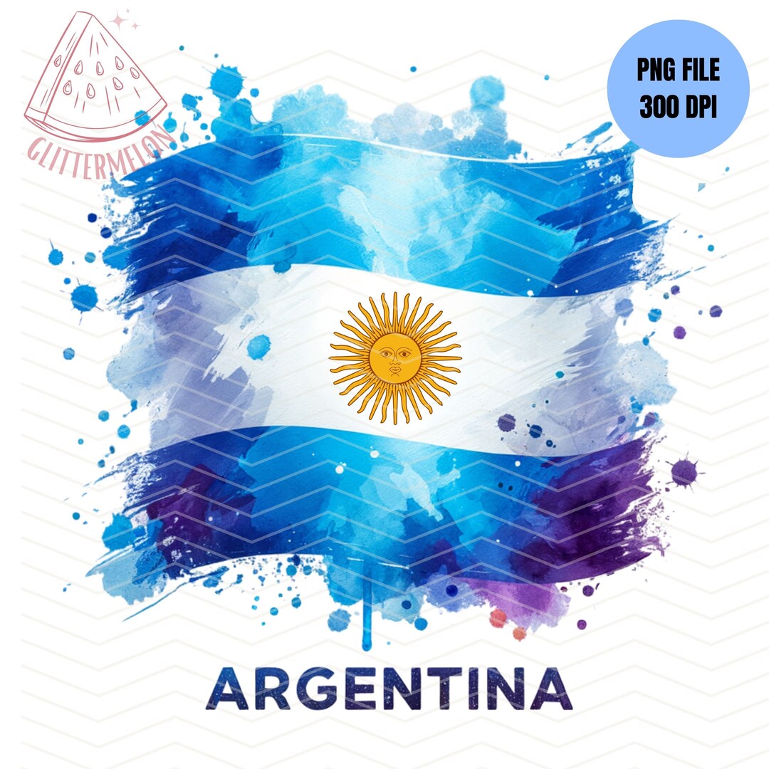 Argentina Tshirt Sublimation Design Argentina Flag PNG Argentina ...