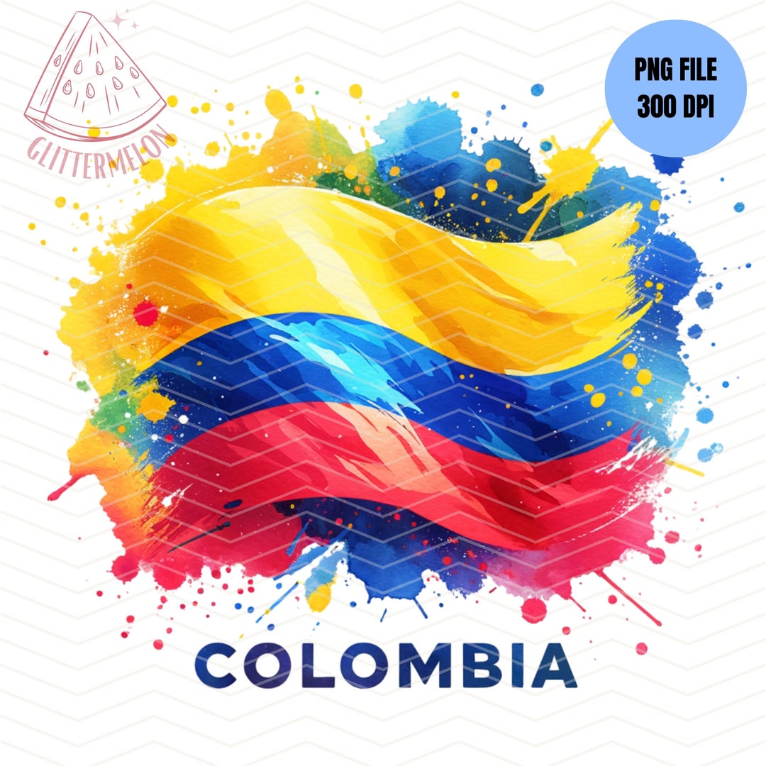 Colombia Tshirt Sublimation Design PNG Colombia Flag PNG Colombia Trip ...
