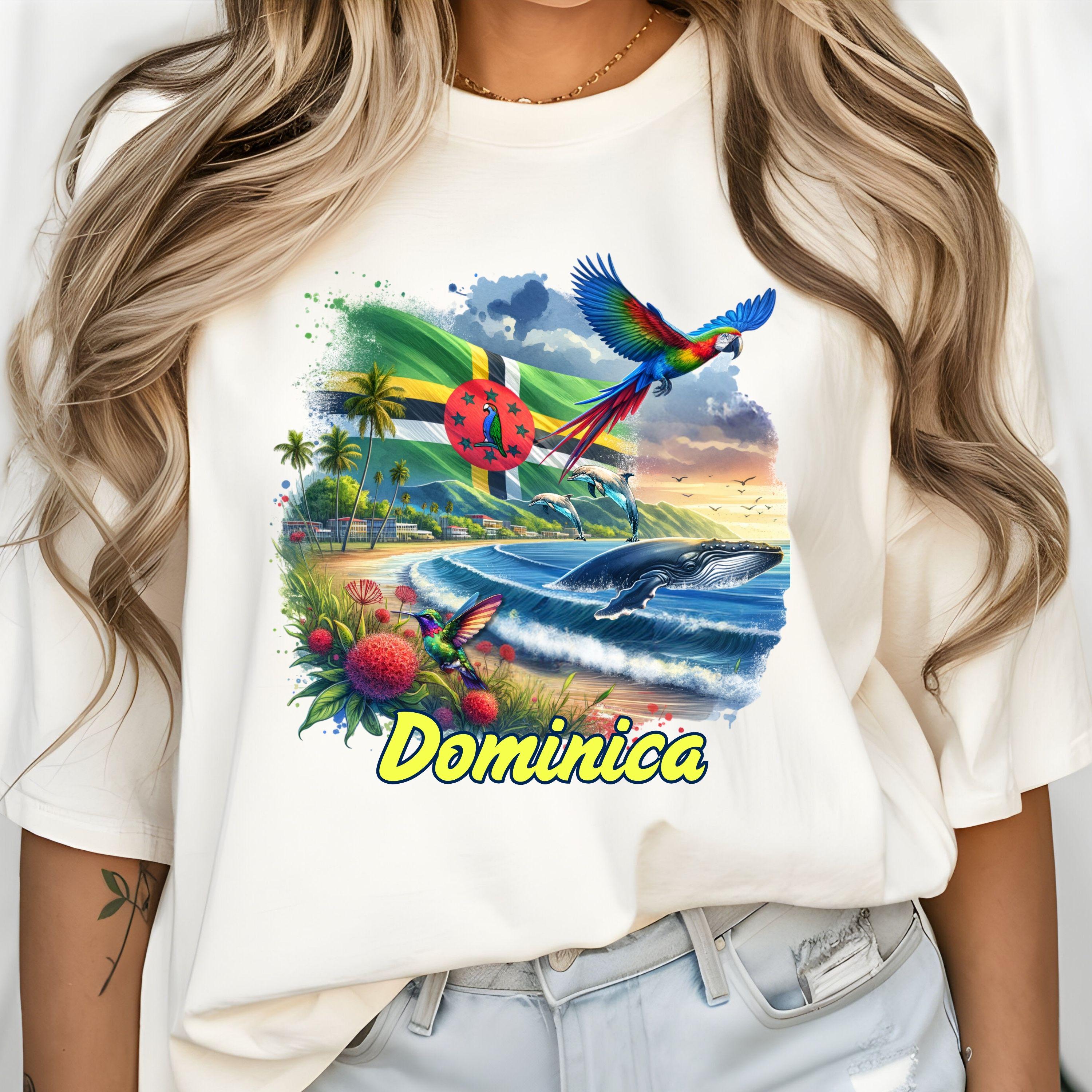 Dominica Sublimation Design PNG Dominican Women Shirt Dominica Flag ...