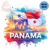 Panama Flag Svg Layered, Panamanian Flag Svg, Panamanian Flag Cricut ...