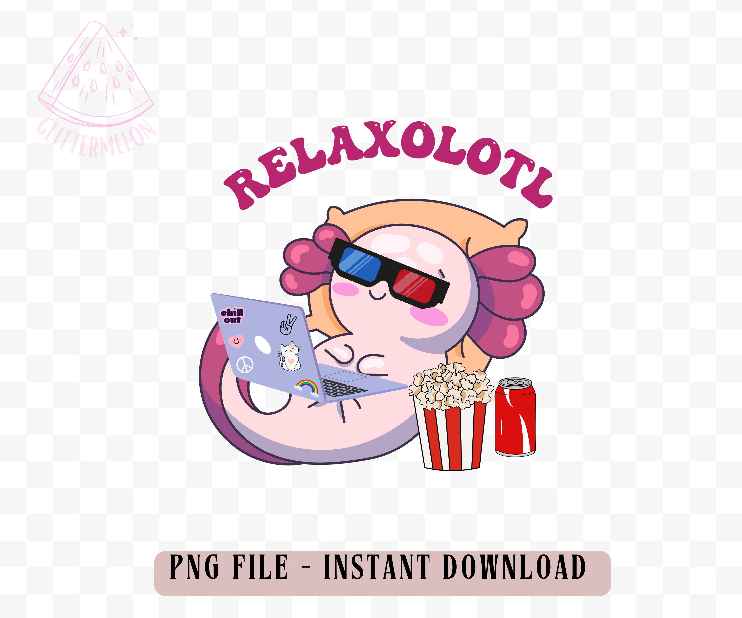 Relaxolotl PNG Axolotl Shirt Axolotl Lover Tshirt Digital - Etsy