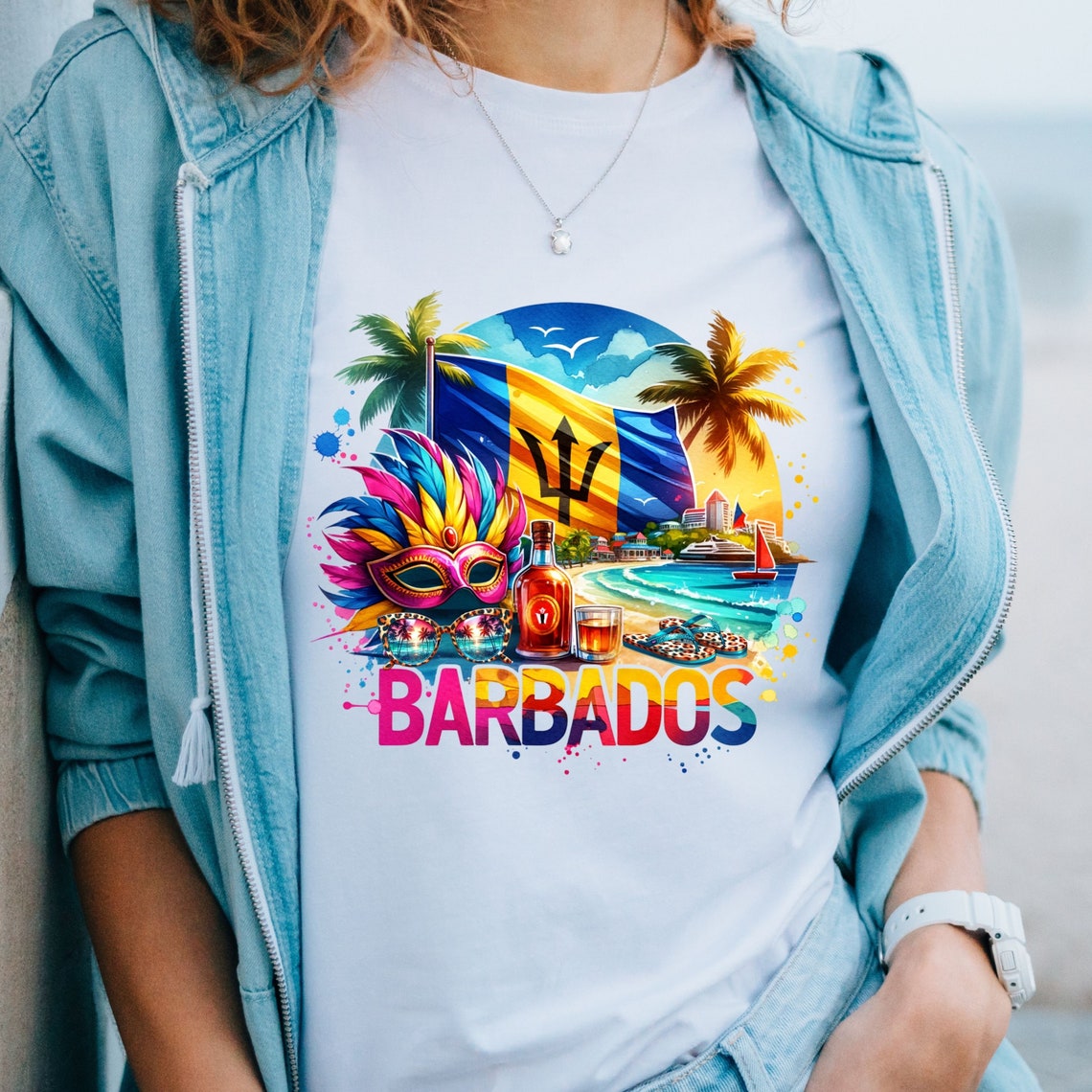 Barbados Sublimation Design PNG: Bajan Flag, Caribbean Vacation ...