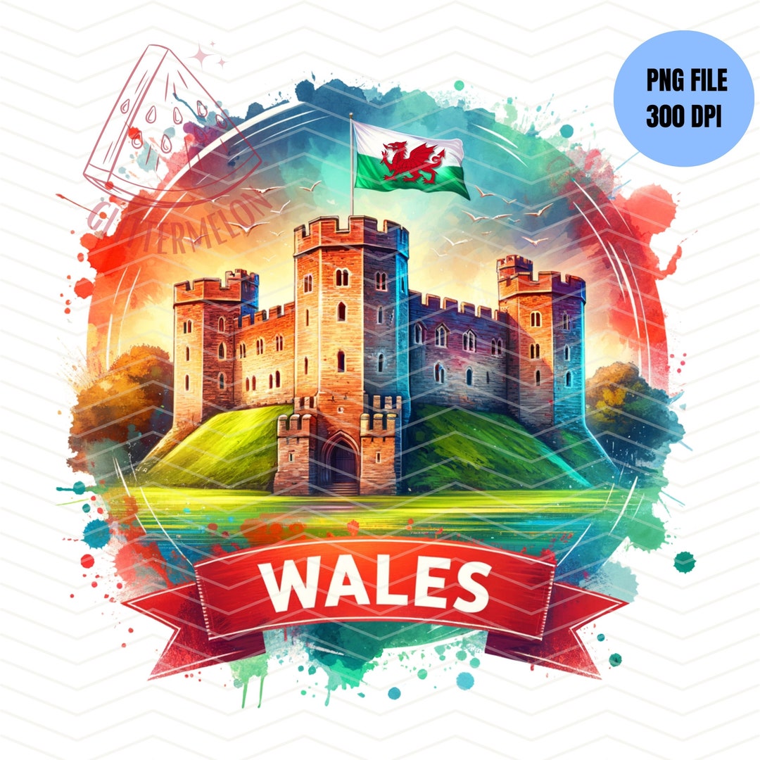 Wales Shirt Sublimation Design Wales Flag Welsh Dragon PNG Patriotic ...