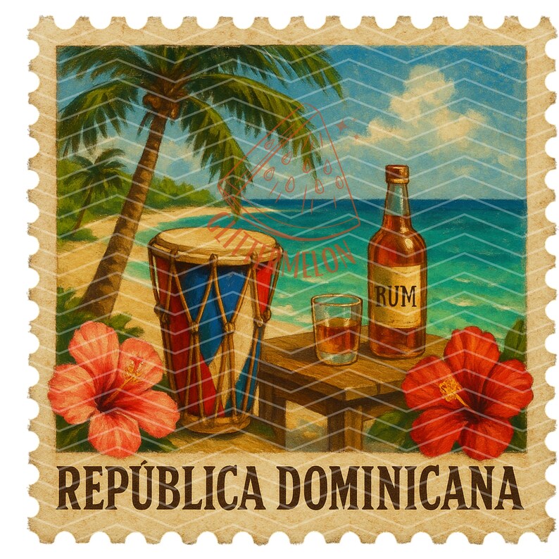 Dominican Republic Stamp PNG Sublimation Dominican Shirt Punta Cana ...