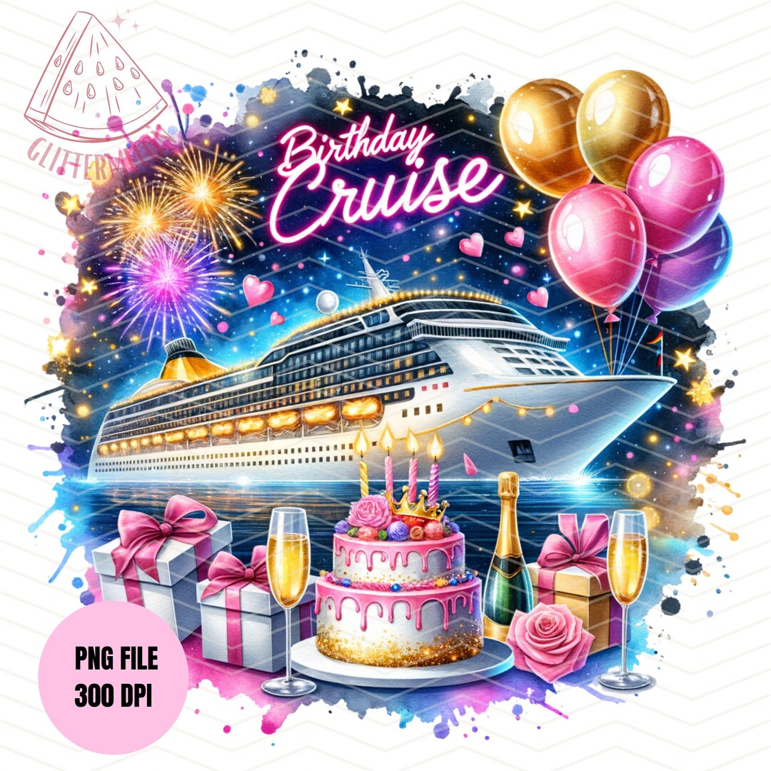 Birthday Cruise Shirt Sublimation Design PNG Caribbean Birthday Trip ...