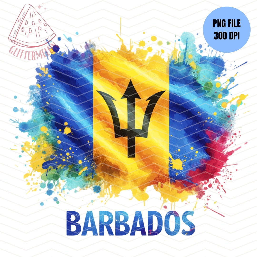 Barbados Flag Sublimation PNG (digital Download) - Etsy
