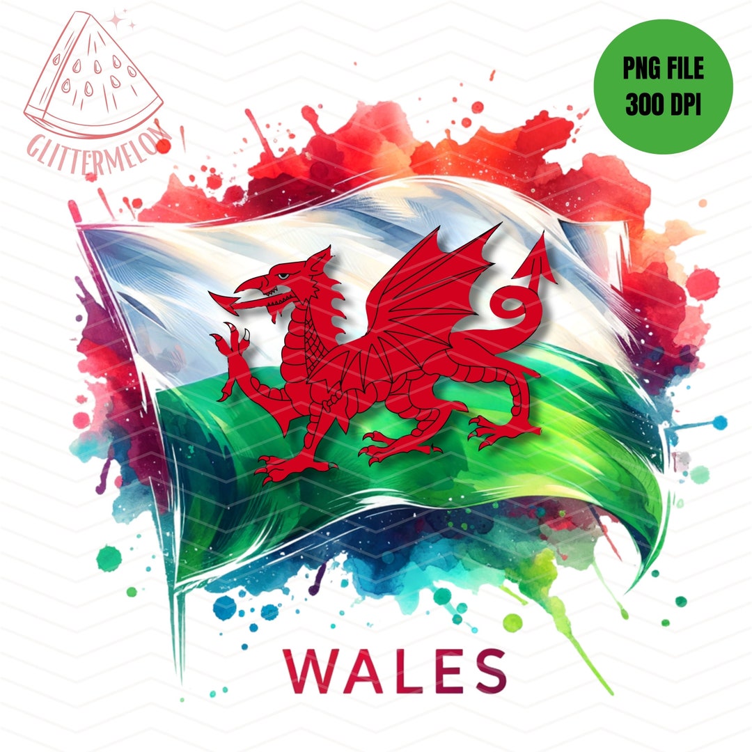 Wales Shirt Sublimation Design Wales Flag PNG Welsh Dragon PNG ...