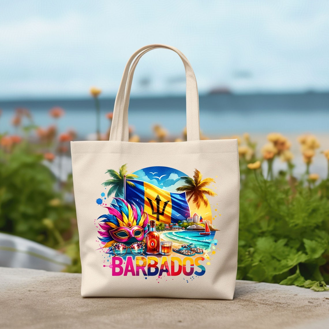 Barbados Sublimation Design PNG: Bajan Flag, Caribbean Vacation ...