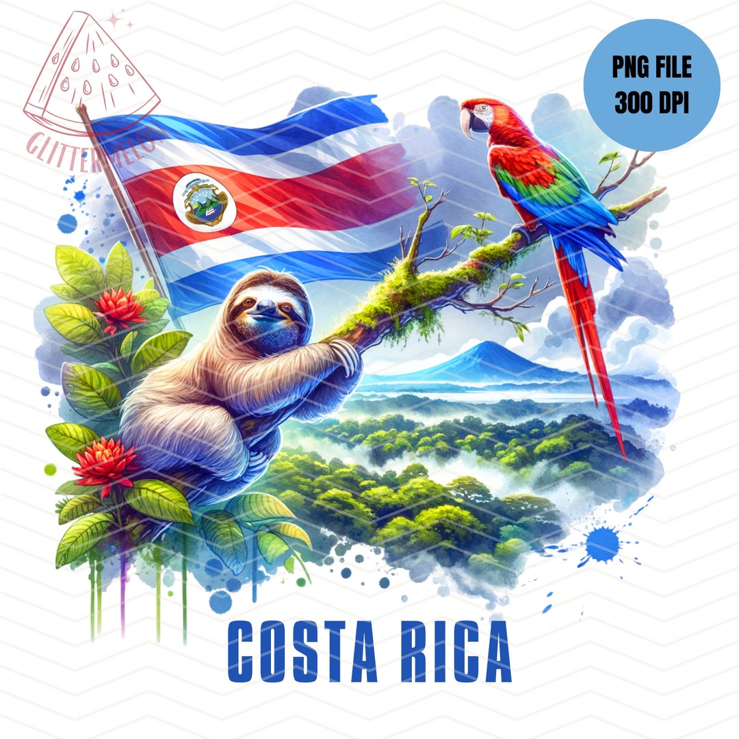 Costa Rica Tshirt Sublimation Design PNG Patriotic Tshirt Proud Costa ...