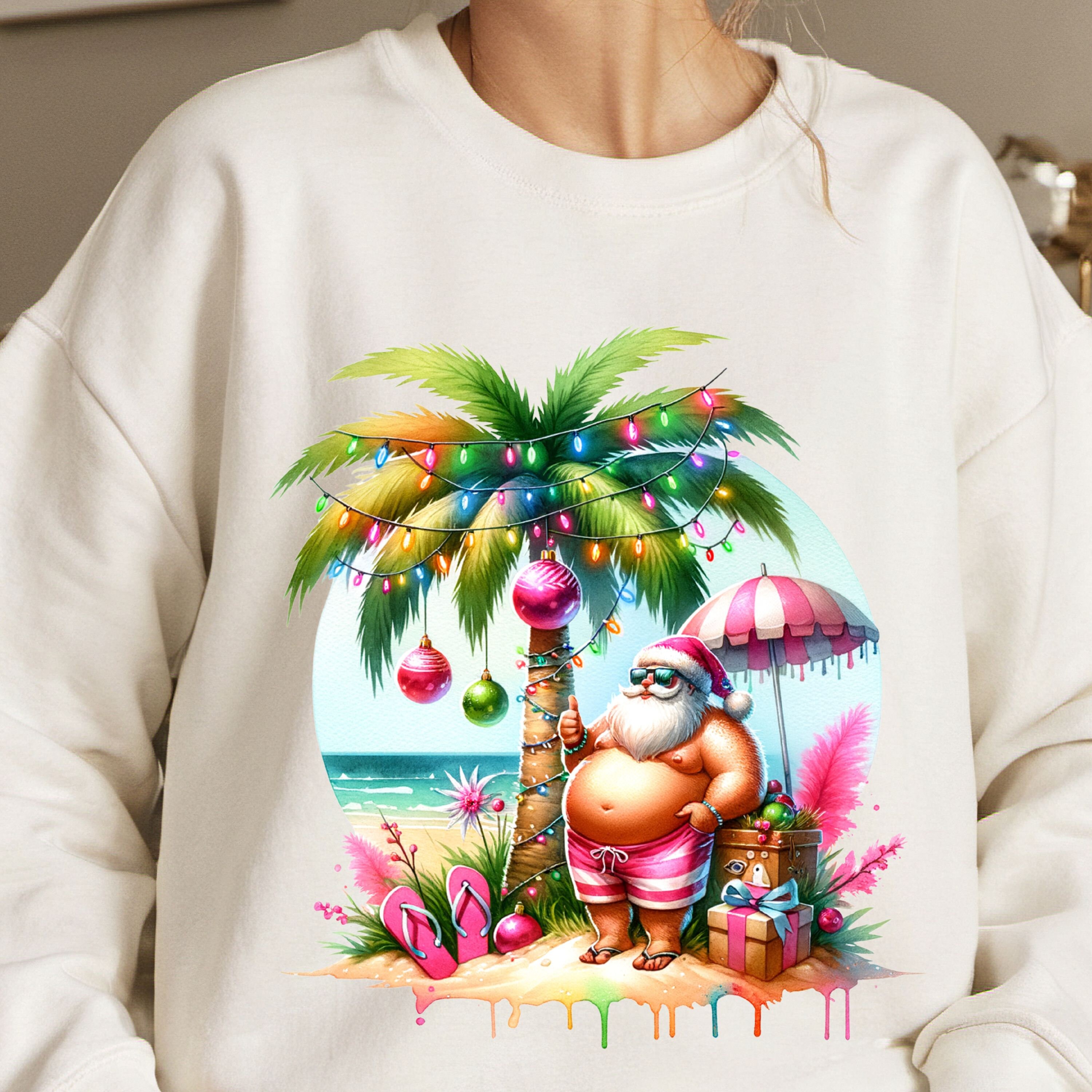 Tropical Palm Christmas Tree PNG Tropical Aloha Christmas Holiday Beach ...