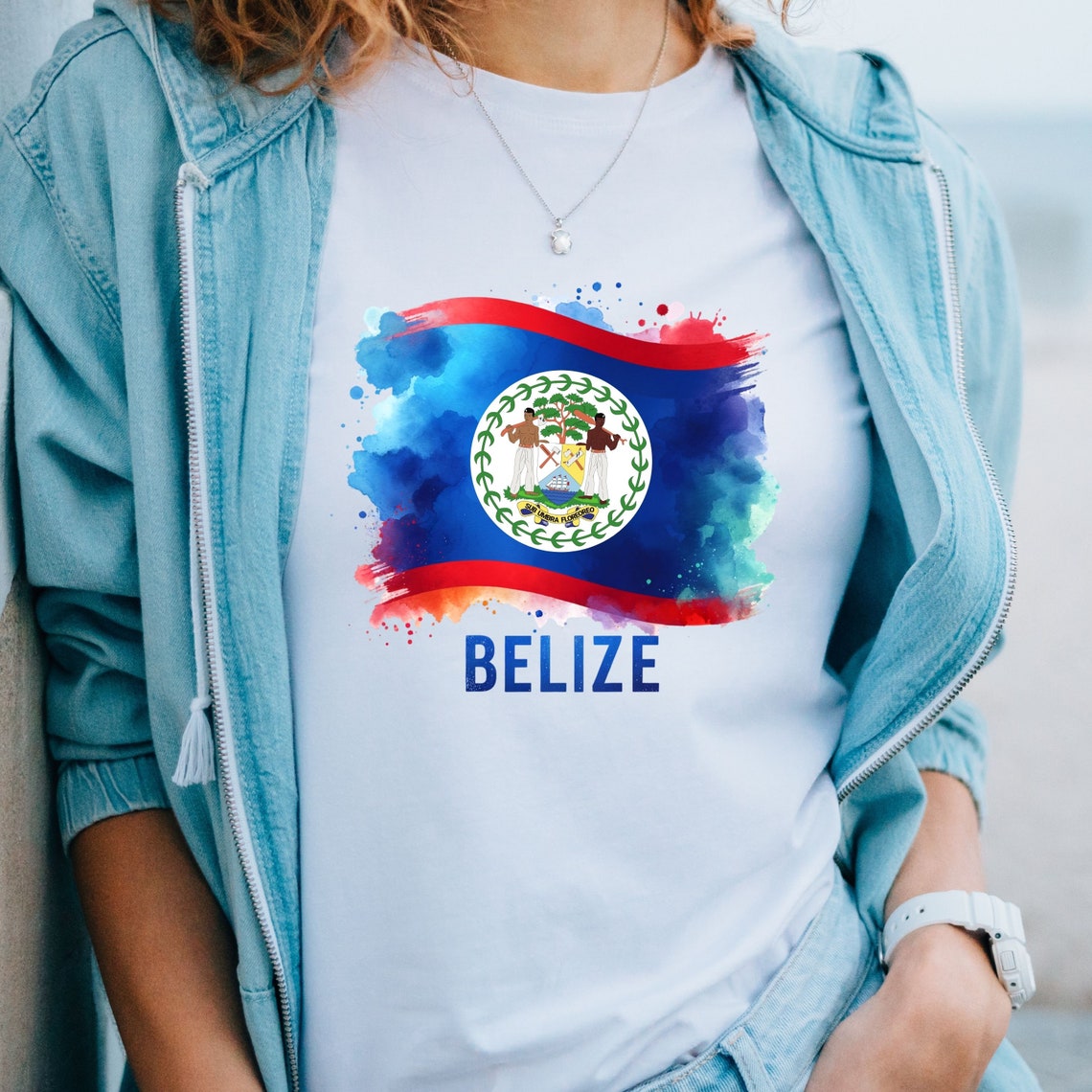 Belize Flag Sublimation Design, Patriotic Watercolor Art (PNG) - Etsy
