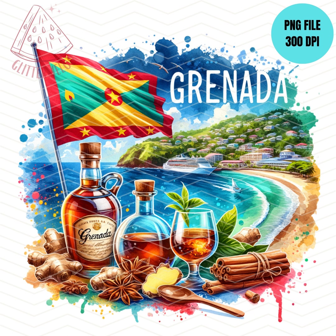 Grenada Tshirt Sublimation Design Grenada Girls Trip 2025 Caribbean ...