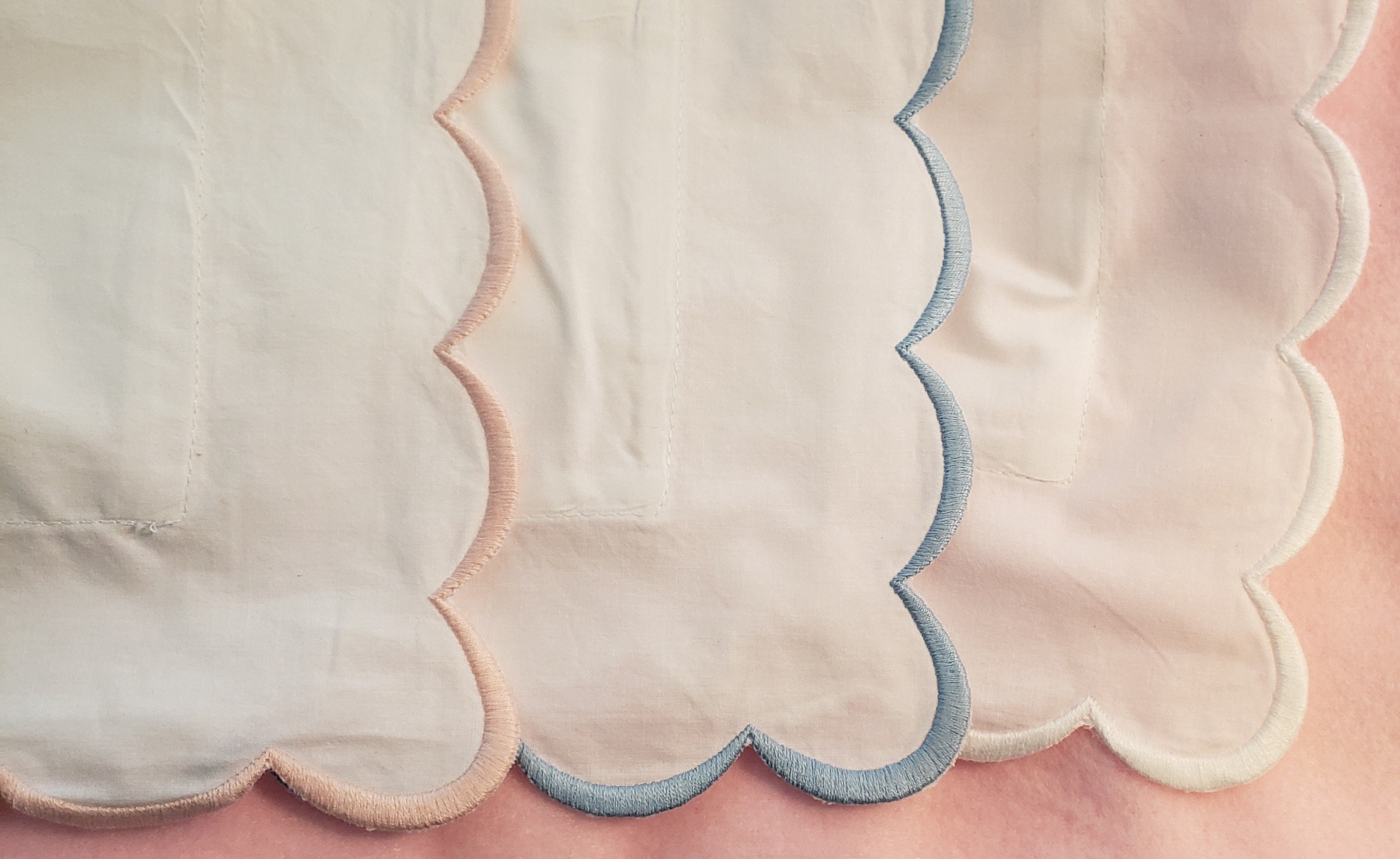 Personalized Scalloped Edge Sham Pillow and Insert - Etsy