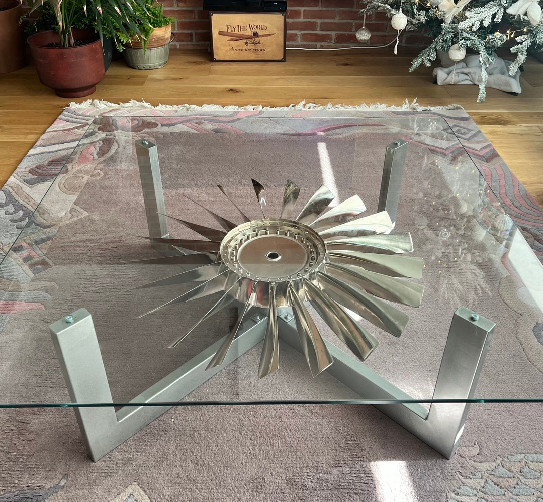 Jet Engine Fan Living Room Table - Etsy