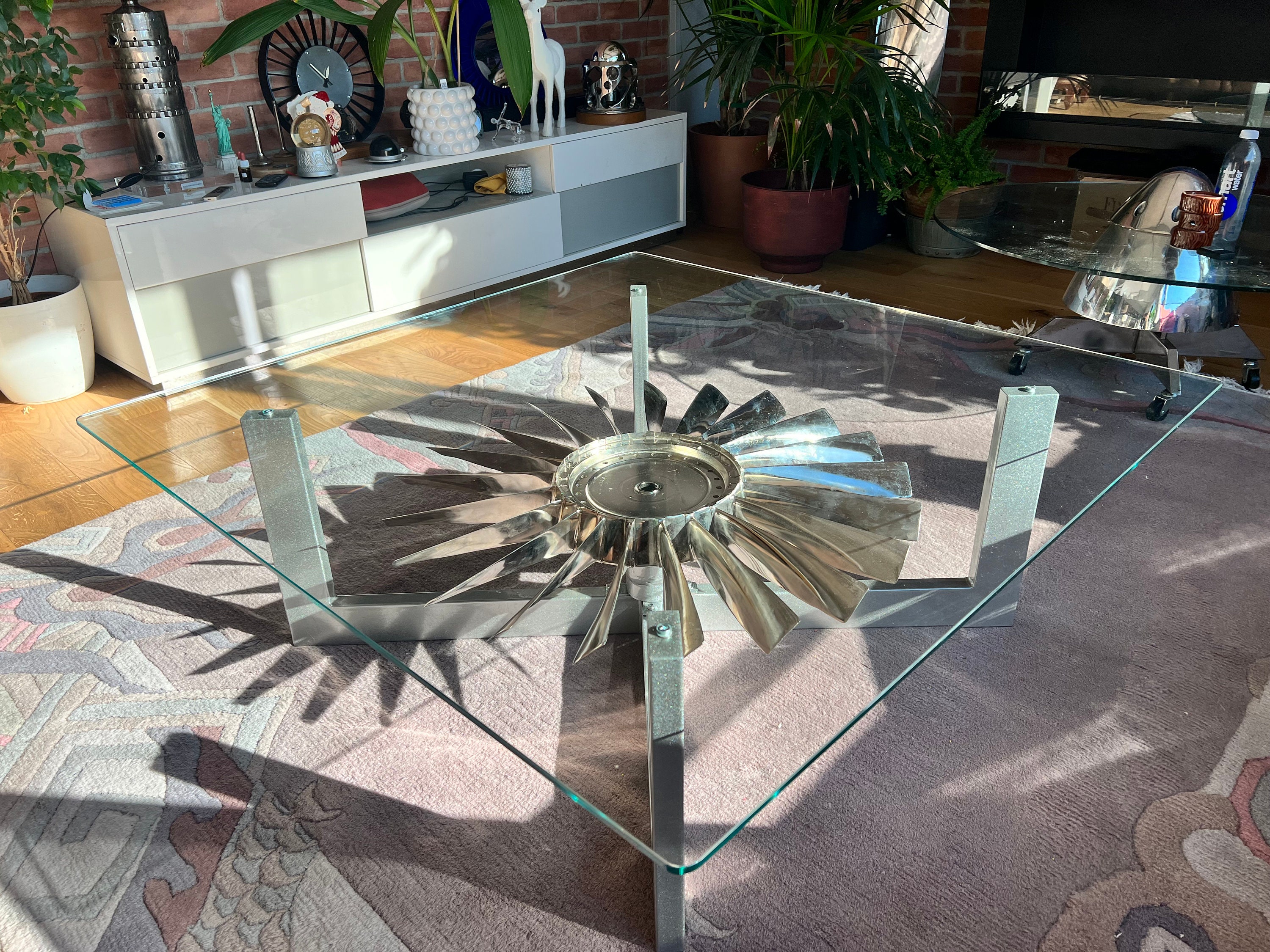 Jet Engine Fan Living Room Table - Etsy