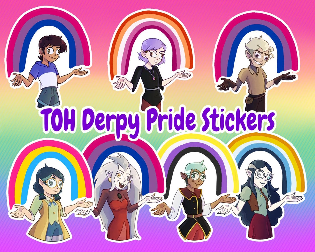 Derpy the Owl House Pride Stickers - Etsy