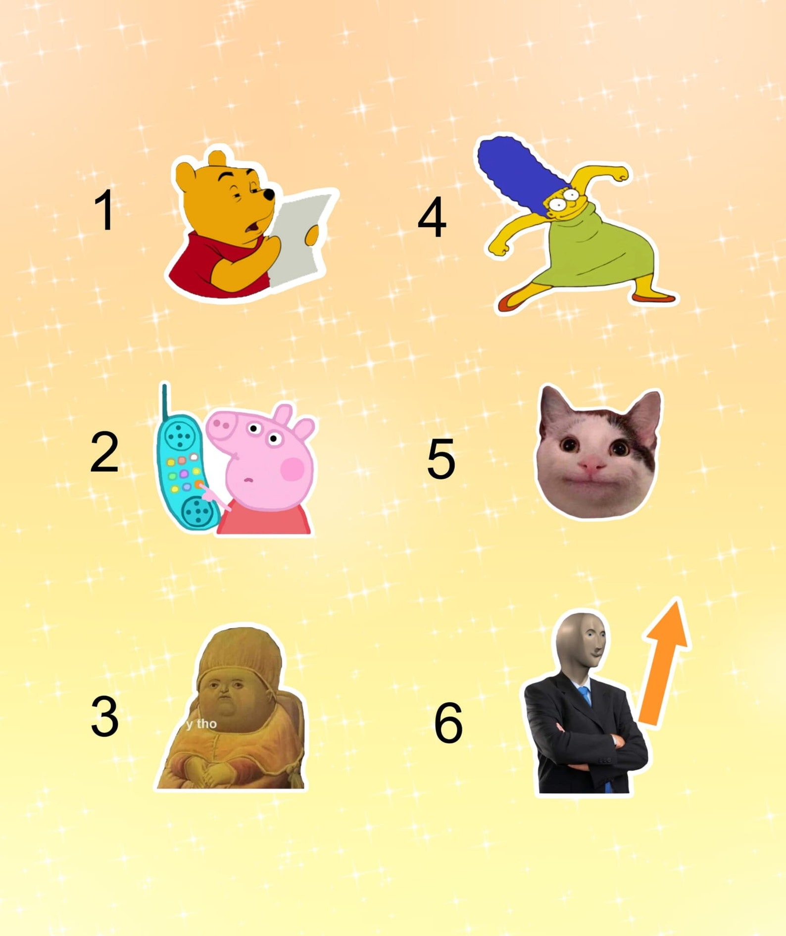 Meme Sticker Pack 4 12 Stickers Funny Memes Pick / | Etsy