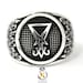 Lucifer Ring Silver Lucifer Ring Signet of Lucifer 925 Silver ...