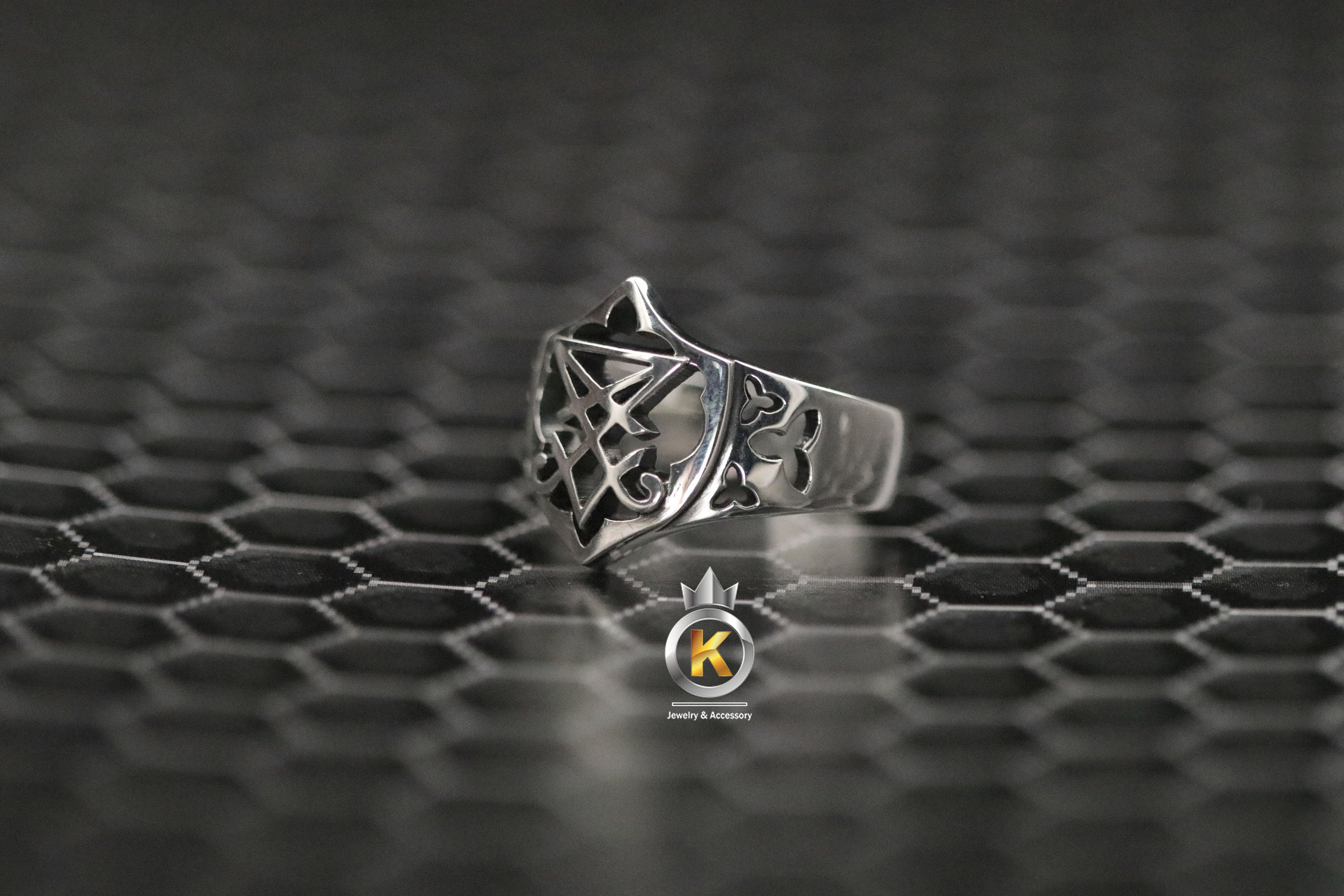 Lucifer Ring Lucifer Symbol Lucifer Silver Ring Lucifer Band - Etsy