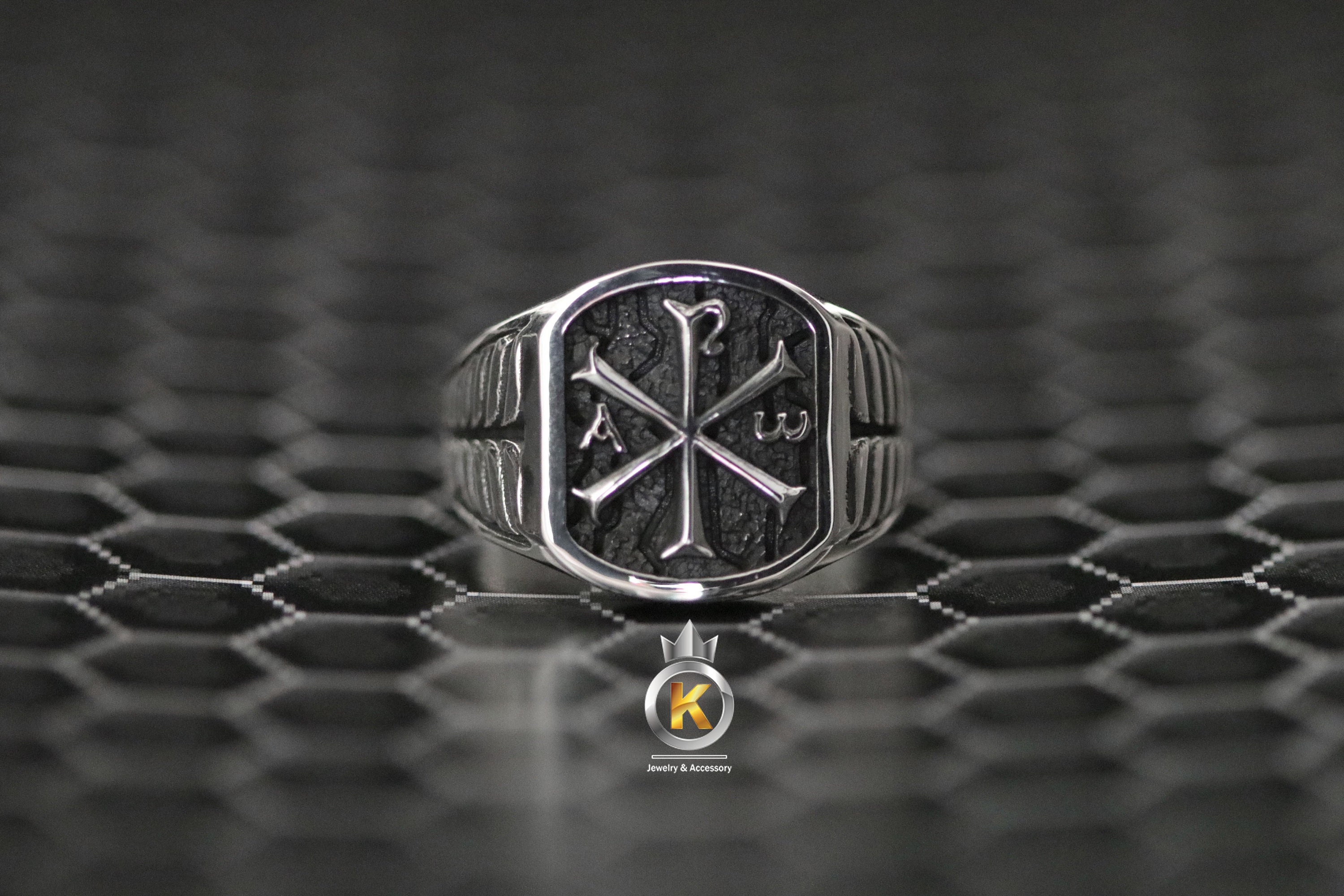 Chi Rho Ring Chrismon Ring Christogram Ring Silver 925 Chi Rho - Etsy