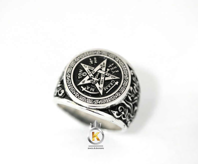 Tetragrammaton Ring Tetragram Ring Silver 925 Ancient Greek - Etsy