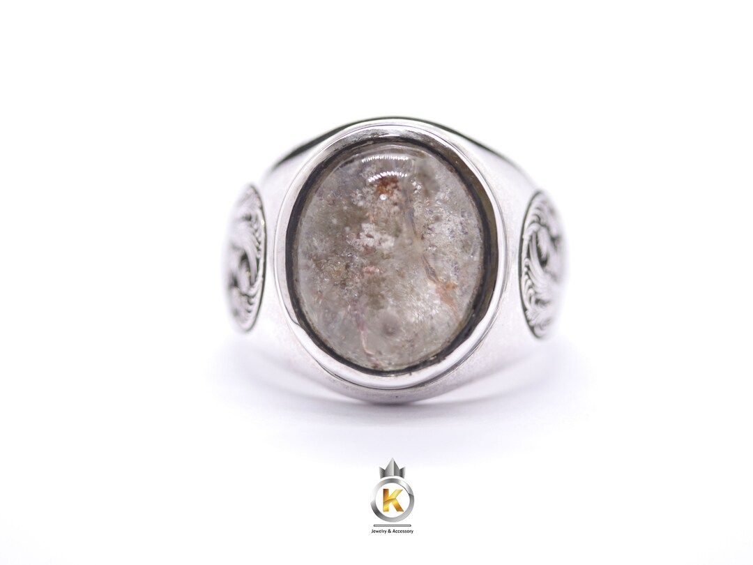 Rutilated Quartz Phoenix Ring Sterling Silver Statement Ring - Etsy