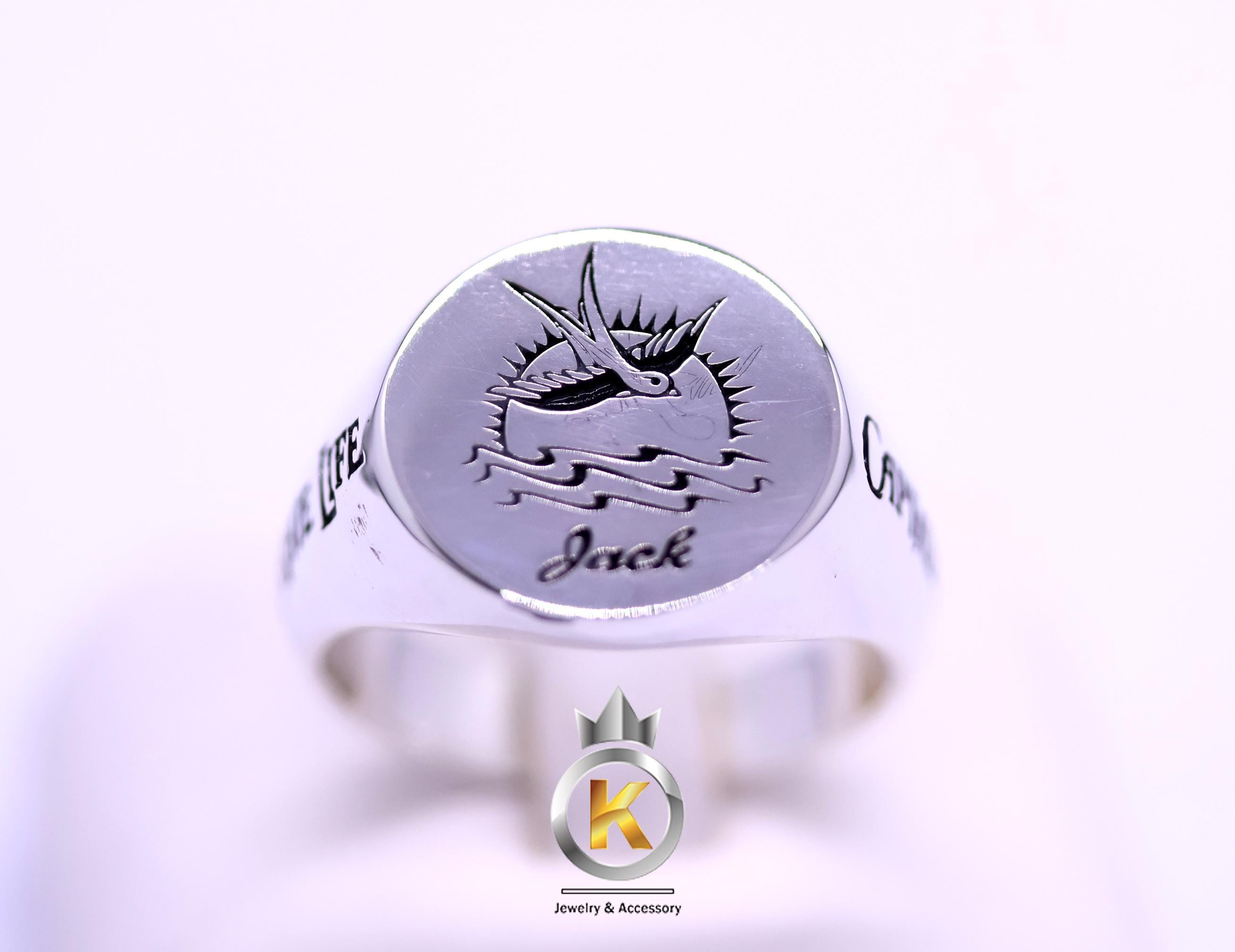 Pirates Ring Captain Jack Sparrow Silver 925 - Etsy