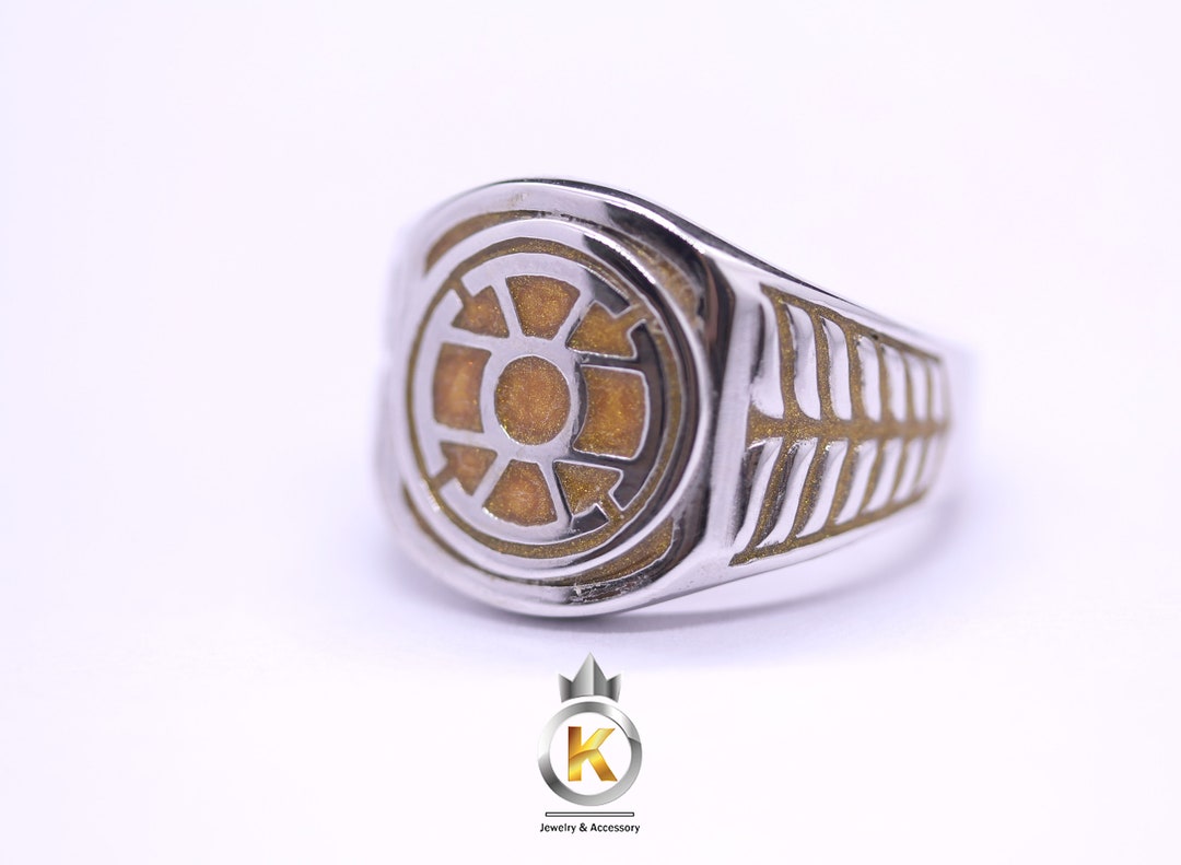 Gold Lantern Ring 925 Sterling Silver - Etsy