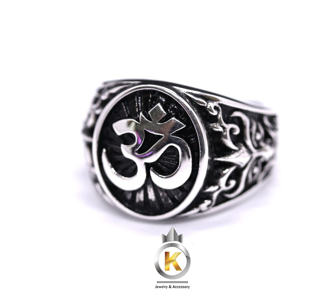 OHM for Ganesh Ring OHM Ganesha Ring Silver 925 Ring OHM Ring - Etsy