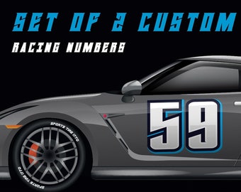 Vinyl Car Numbers - Etsy
