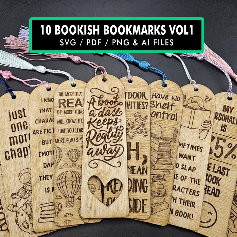 Funny Bookmarks - Etsy