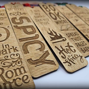 30 ADULT Themed Bookmarks - File for Glowforge and Laser Cutters, Spicy ...