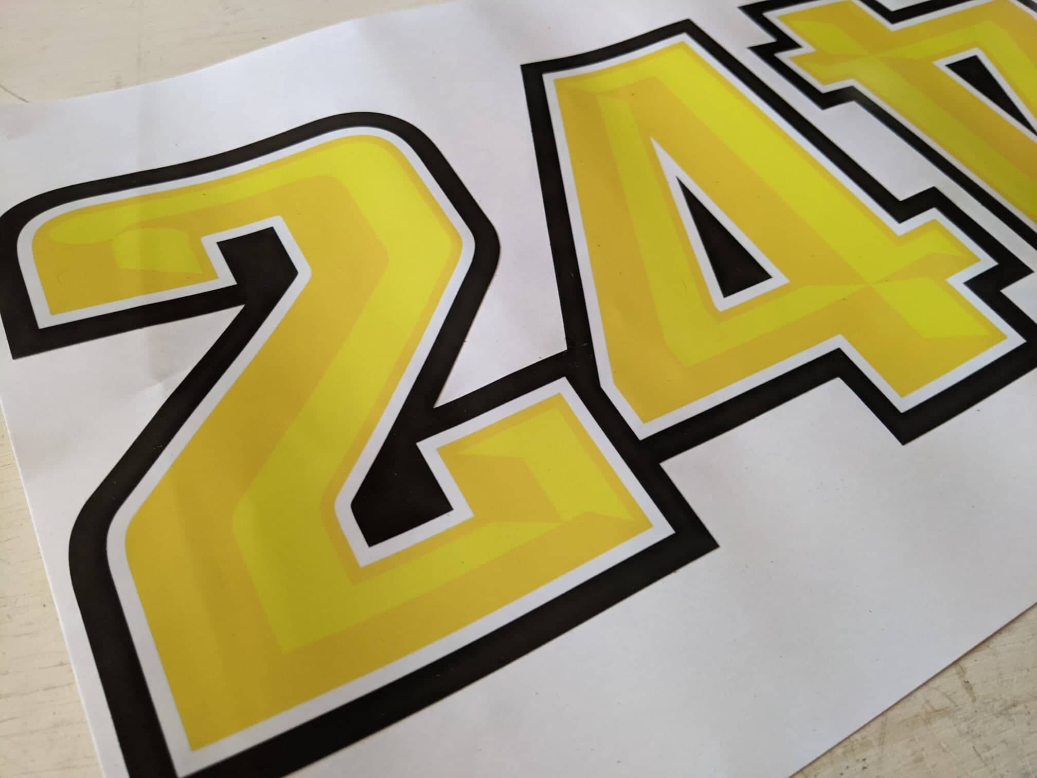 SET OF 2 Custom Race Numbers - Custom Number Decals - Racing - Car ...
