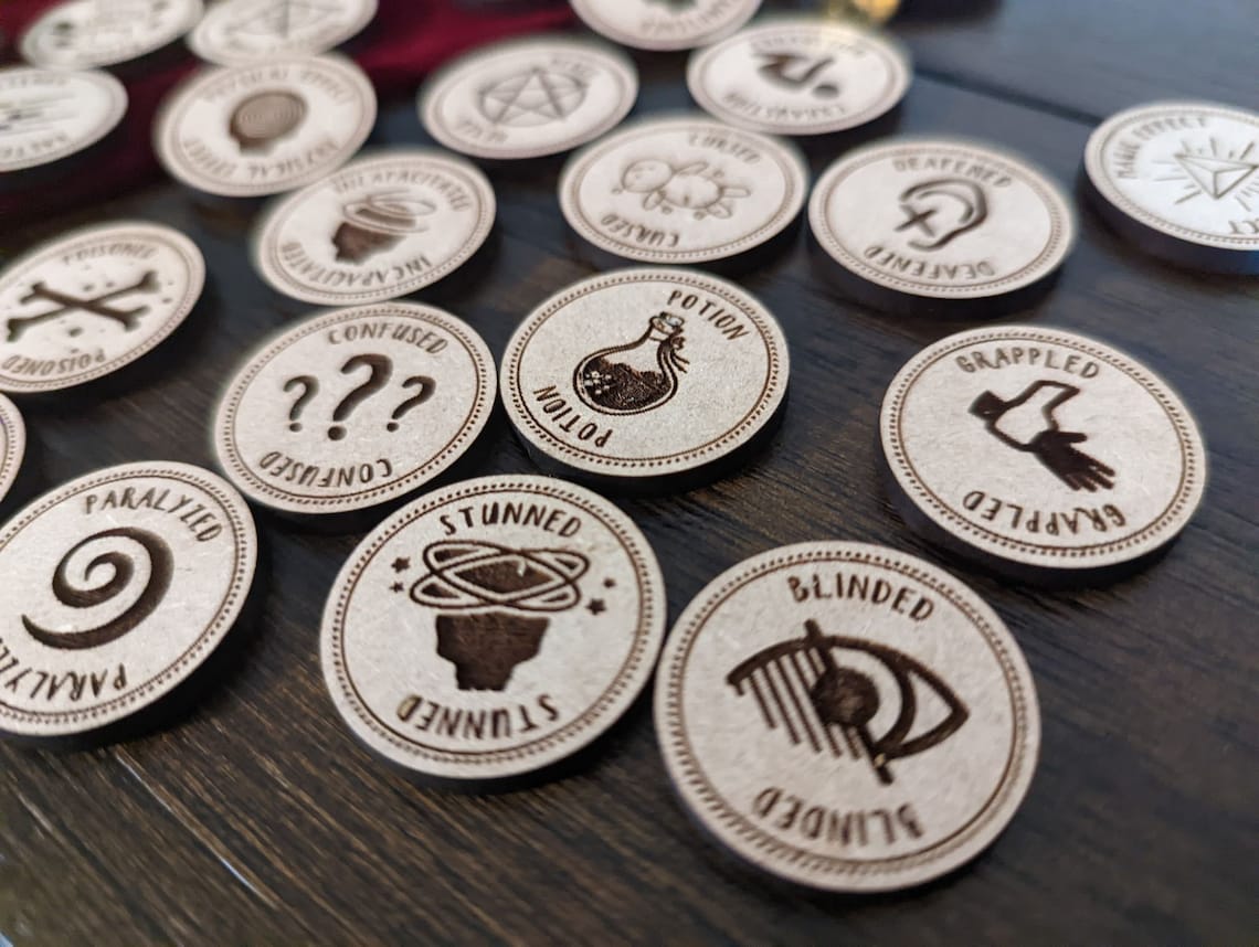 DND Effects Token Kit DND Fantasy Inspired Dungeon Master - Etsy