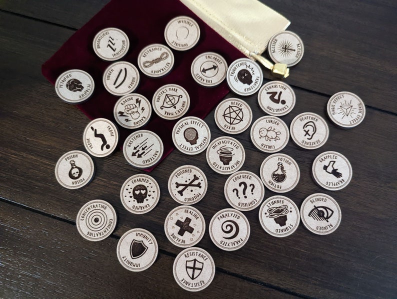 DND Effects Token Kit DND Fantasy Inspired Dungeon Master - Etsy