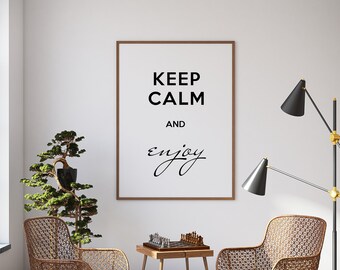 Keep Calm Wall Art - Etsy
