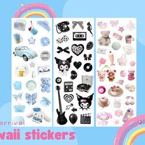 Kawaii PNG Stickers for Kpop Toploader Decal, Scrapbooking, Planner ...