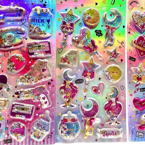 Puffy Stickers - Etsy