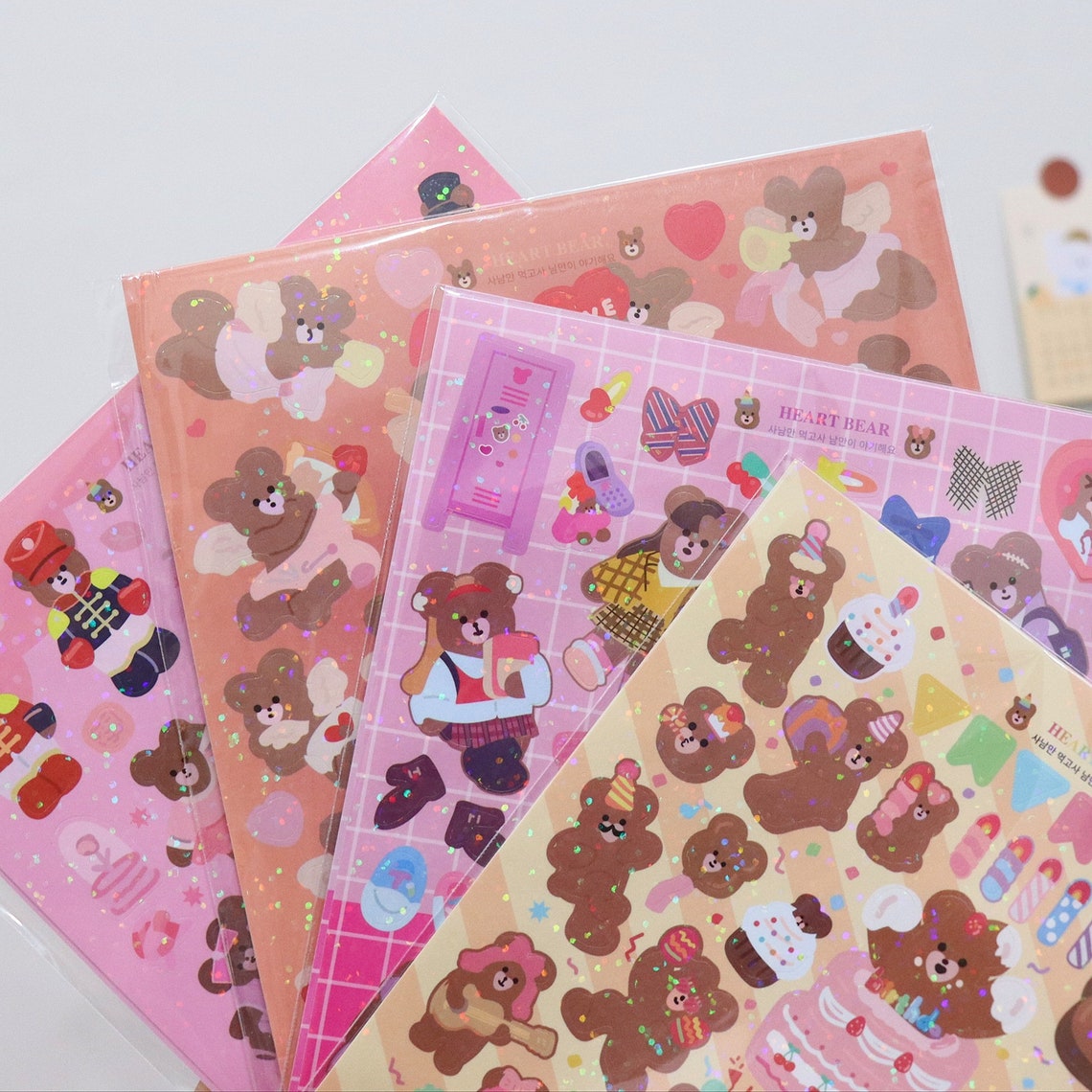 Kawaii Bear Deco Sticker Polco Sticker Card Making Deco - Etsy