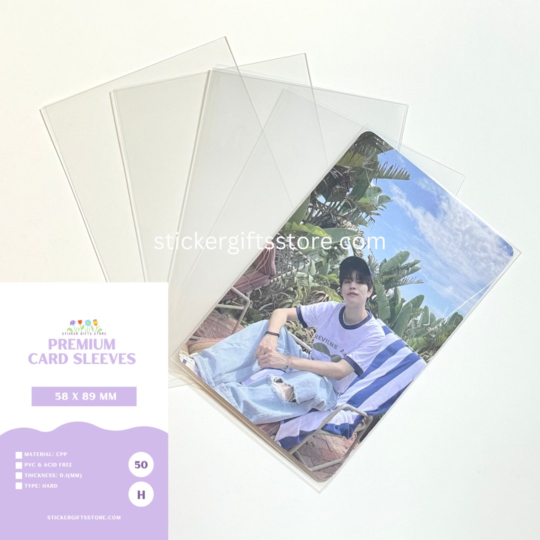 50 Pcs Premium Hard Kpop Photocards Sleeves No PVC and Acid - Etsy