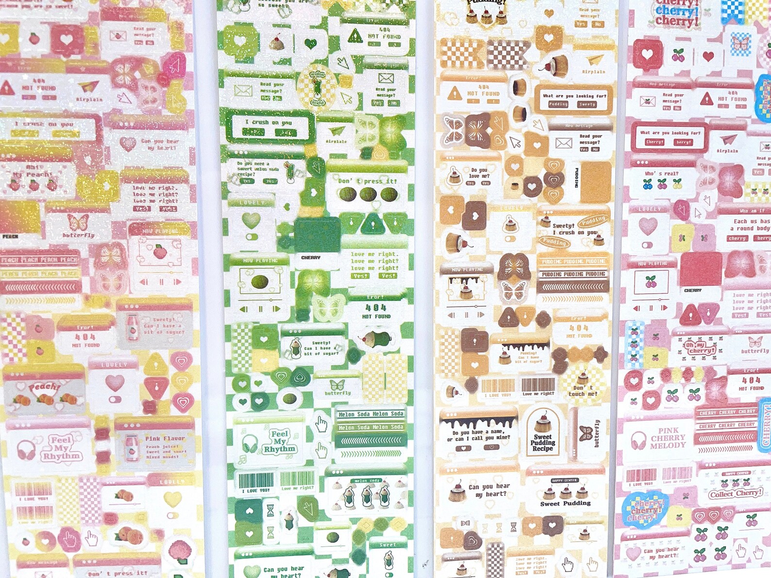 Kawaii Kpop Toploader Deco Sticker Sheet Korean Word Chat - Etsy