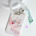 Kawaii Cute Pink ID Photocard Holder Badge Holder With Flower - Etsy