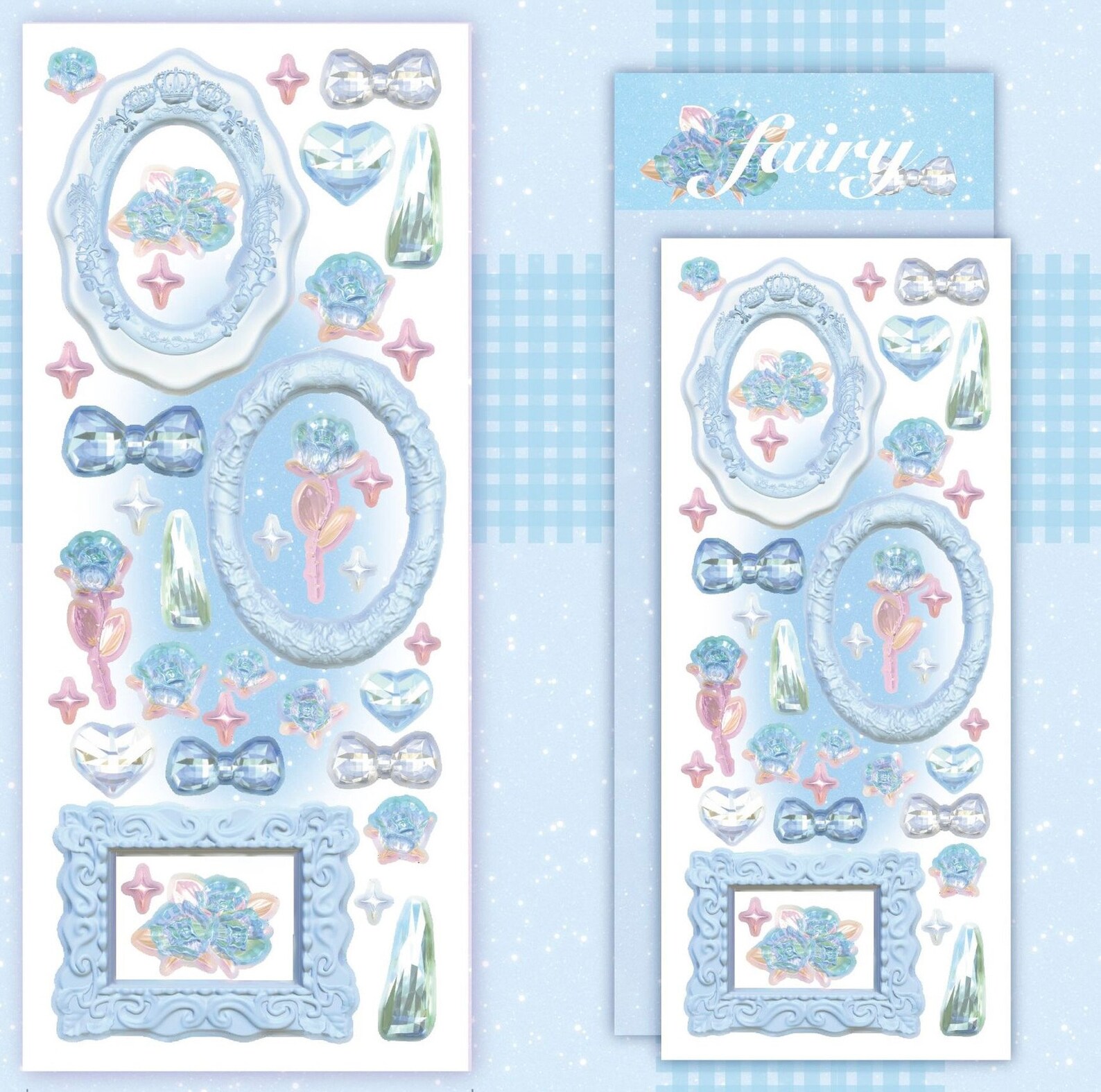 Kawaii Kpop Toploader Deco Stickers Rose Frame Stickers - Etsy